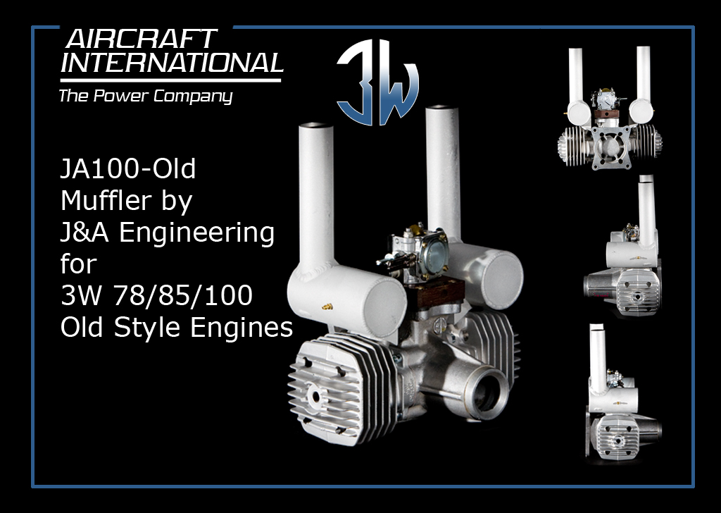 Aircraft International. JA100 OLD - 3W-78 / 85 / 100 Twin Muffler Pair